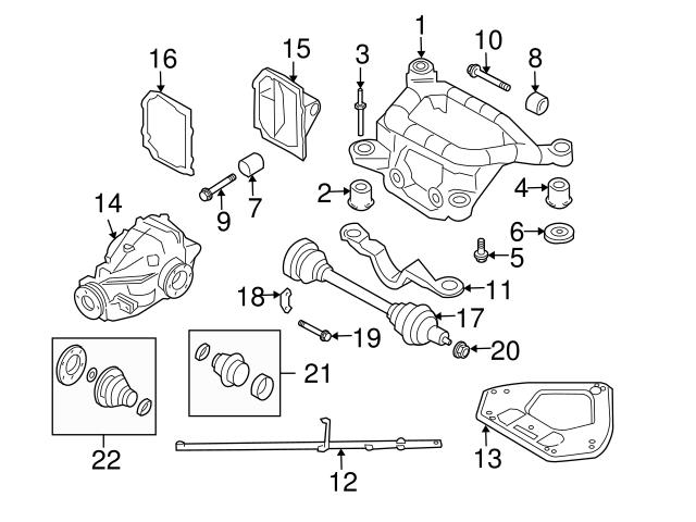 Genuine BMW 33306779486 Suspension Crossmember Stopper; Left Lower ...