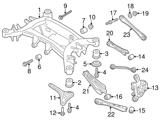 Genuine BMW 33306790568 Suspension Crossmember Reinforcement; Right - BMW