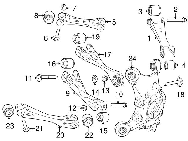 Genuine BMW 33306867880 Control Arm; Rear Right Upper - BMW