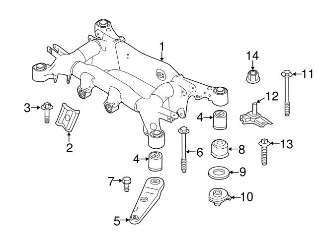 Genuine BMW 33316798812 Suspension Crossmember Stopper; Rear Right - BMW