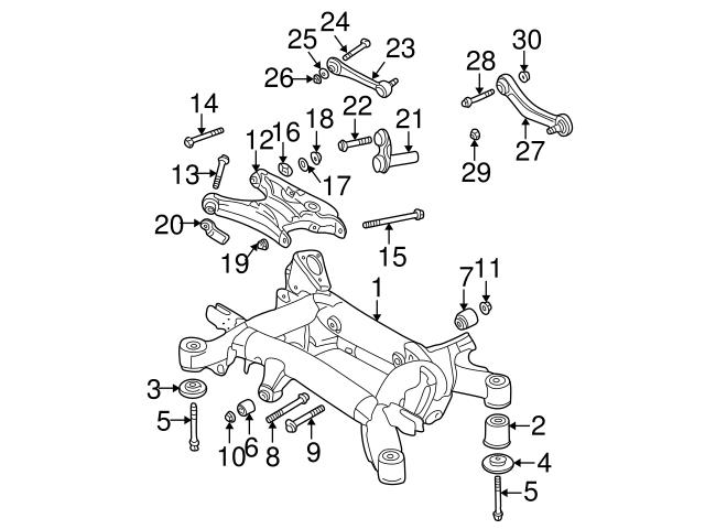 Genuine BMW 33321093723 Control Arm; Rear Left Lower - BMW