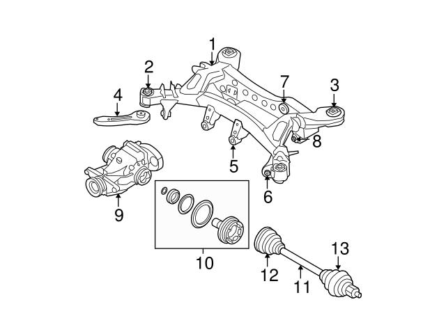 Genuine BMW 33326766054 Suspension Subframe Reinforcement Bracket ...