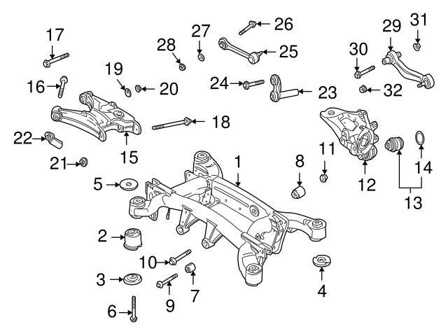Genuine BMW 33326770743 Control Arm; Rear Left Lower - BMW | 33321095261