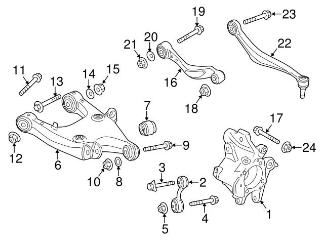Genuine BMW 33326780070 Control Arm; Rear Right Lower - BMW