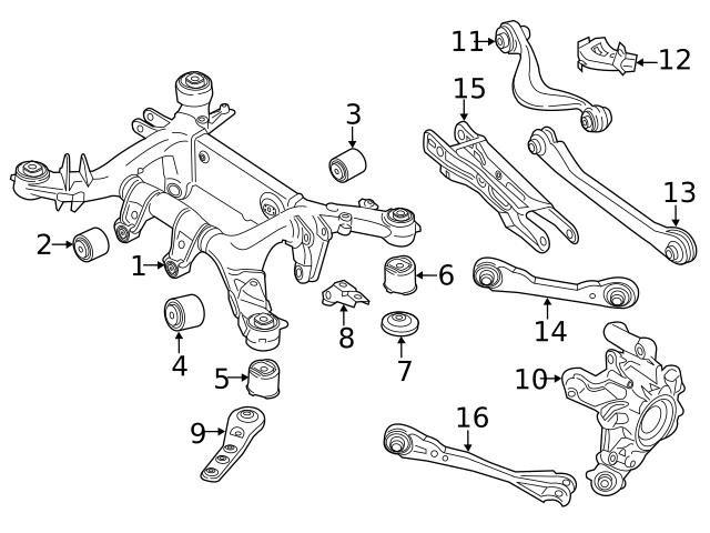 Genuine BMW 33326861131 Control Arm; Rear Lower Forward - BMW