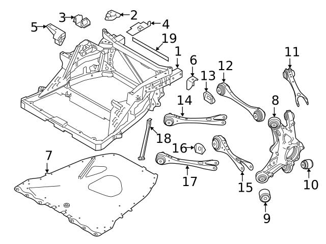 Genuine BMW 33326862215 Control Arm; Rear Left - BMW