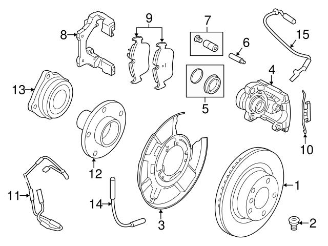 Genuine BMW 33406789970 Wheel Bearing; Left, Right - BMW