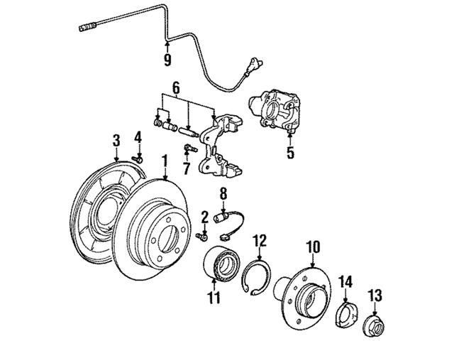 Genuine BMW 33411095768 Wheel Hub; Left, Right - BMW