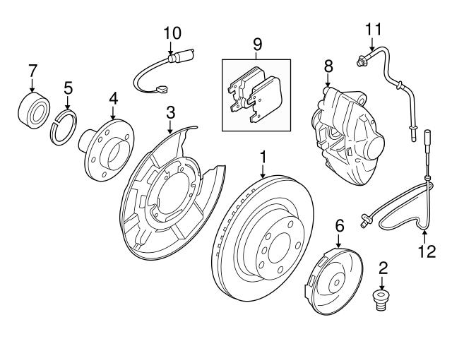 Genuine BMW 33416867265 Wheel Hub; Left, Right - BMW | 33416797497