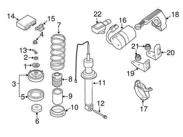 Genuine BMW 33526758283 Coil Spring; Left, Right - BMW