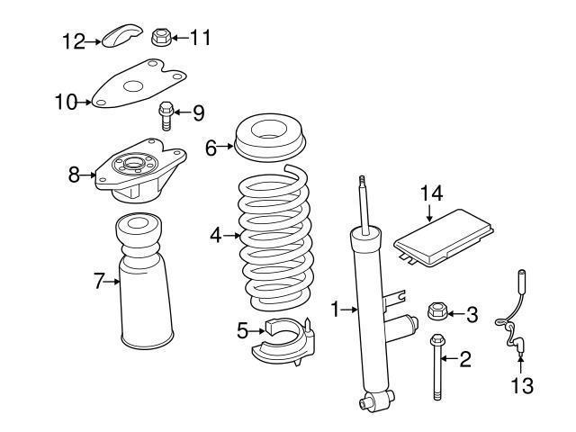 Genuine BMW 33536791538 Shock Bumper; Left, Right, Rear - BMW