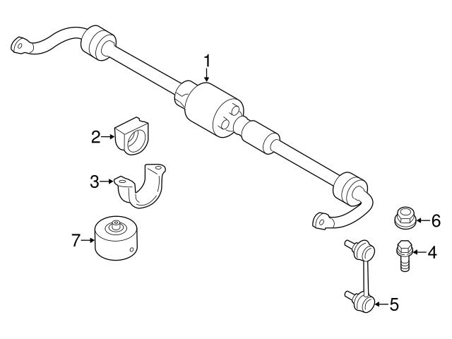 Genuine BMW 33556786429 Stabilizer/Sway Bar Link Kit; Left, Right - BMW