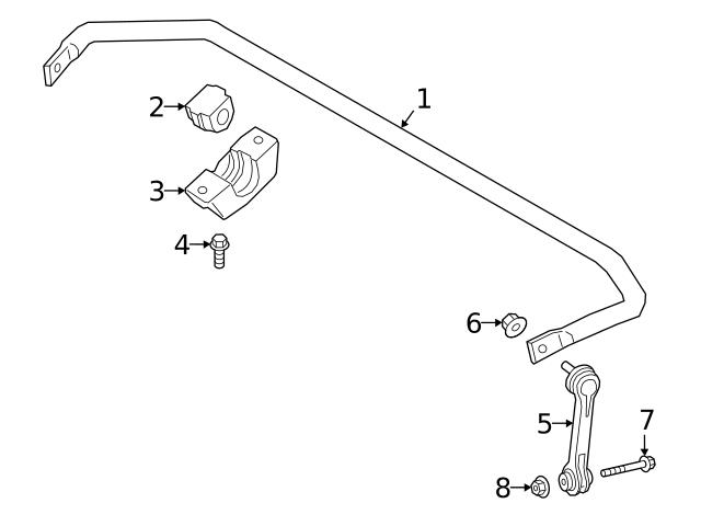 Genuine BMW 33556882924 Stabilizer/Sway Bar Link; Left, Right - BMW