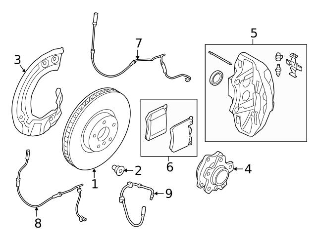 Genuine BMW 34106889211 Disc Brake Rotor; Front - BMW