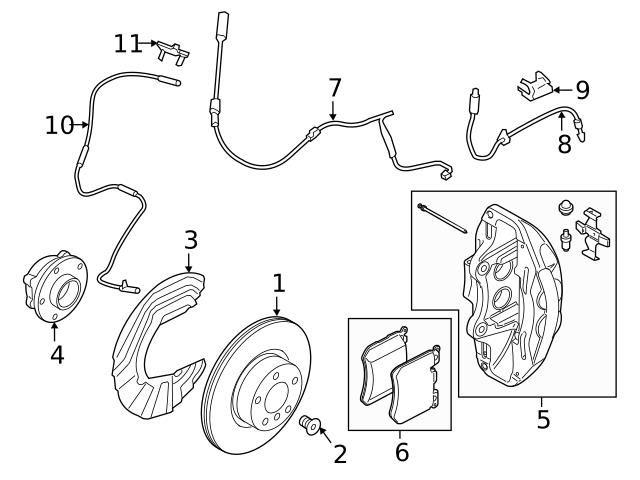 Genuine BMW 34106895647 Disc Brake Rotor; Front Left - BMW