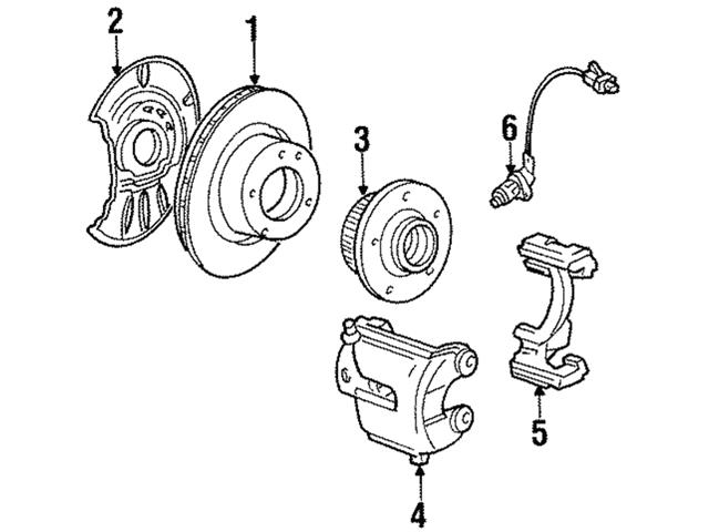 Genuine BMW 34111161177 Brake Caliper; Front Left - BMW