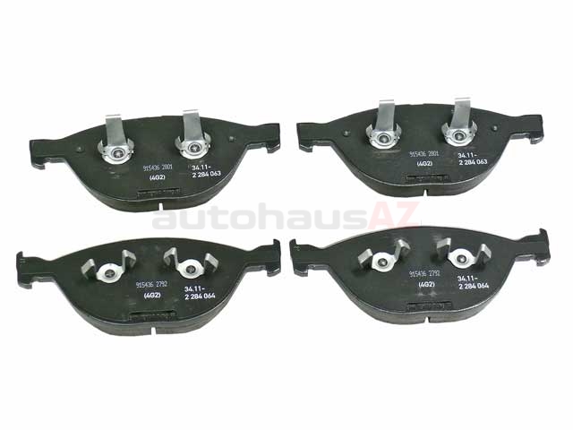 Genuine BMW 34112284065 Brake Pad Set; Front - BMW | 34110300361 ...