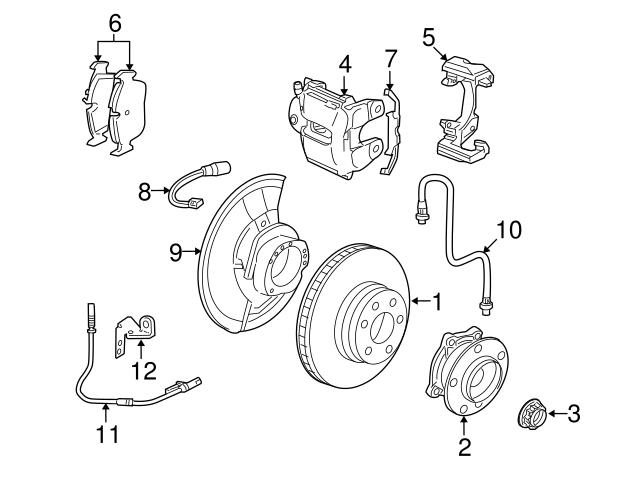 Genuine BMW 34116778399 Brake Caliper Bracket; Left - BMW