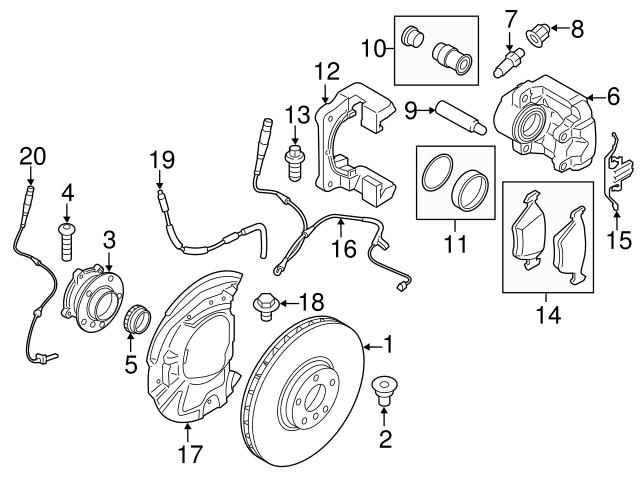 Genuine BMW 34116857977 Brake Dust Shield; Left - BMW | 34116771983 ...