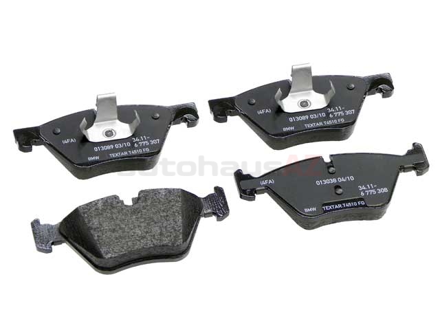 Genuine BMW 34116858047 Brake Pad Set; Front | 34116796844 34116856591 ...