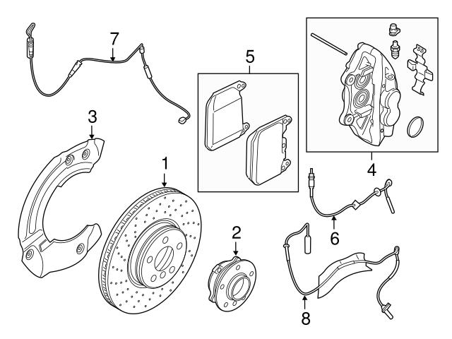 Genuine BMW 34116858623 Disc Brake Rotor; Front - BMW