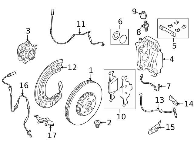 Genuine BMW 34116876899 Disc Brake Caliper Seal Kit; Front - BMW