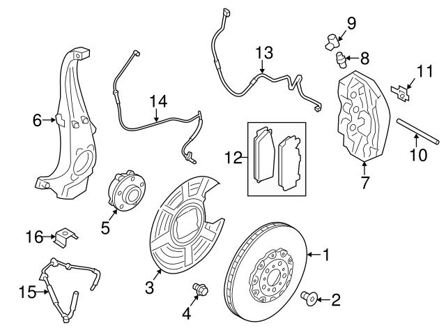 Genuine BMW 34117845749 Disc Brake Pad Pin; Front, Left, Right - BMW
