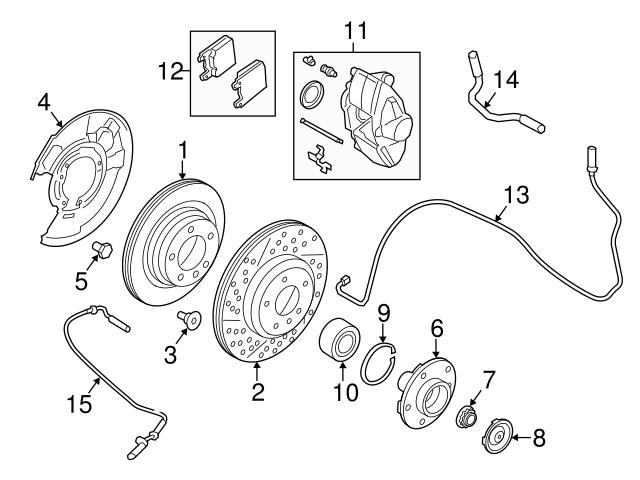 Genuine BMW 34206797598 Disc Brake Rotor; Rear - BMW