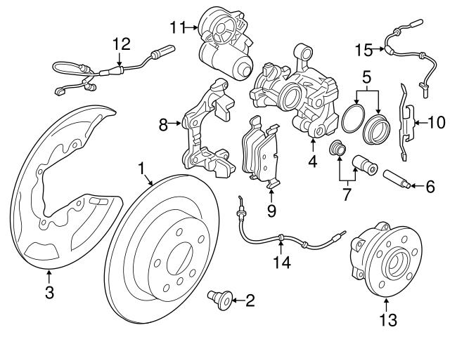 Genuine BMW 34206885547 Brake Pad Set; Rear - BMW | 34216859917 34216860403