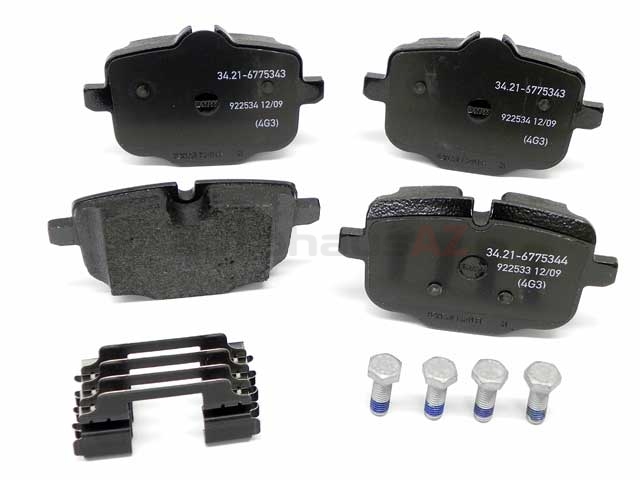 Genuine BMW 34216775346 Brake Pad Set; Rear - BMW | 34216798196 34216857805