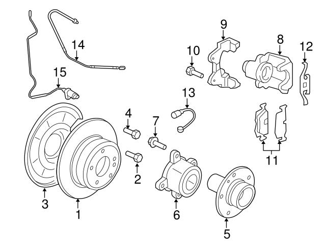 Genuine BMW 34216776789 Brake Caliper; Rear Left - BMW