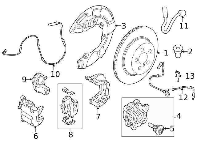 Genuine BMW 34216890354 Brake Pad Set; Rear - BMW