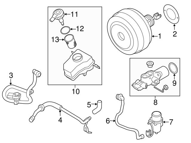 Genuine BMW 34312283533 Brake Master Cylinder - BMW