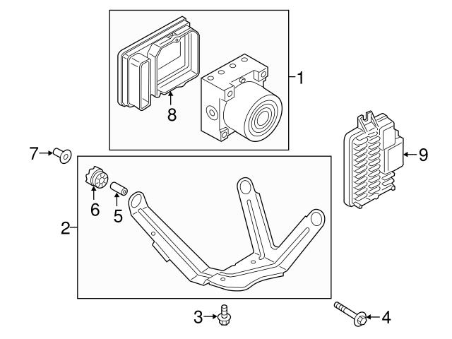 Genuine BMW 34509500079 ABS Control Module - BMW | 34509500014 ...