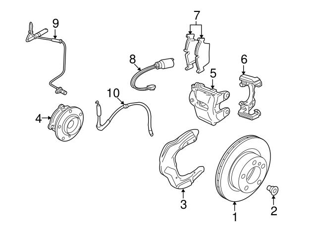 Genuine BMW 34526784989 ABS Wheel Speed Sensor; Left, Right - BMW