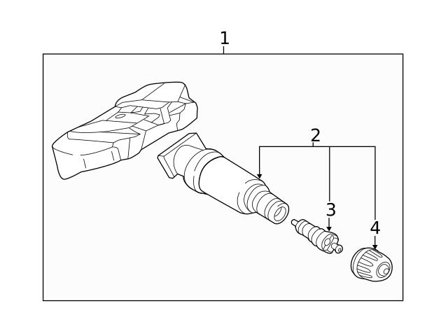 Genuine BMW 36106879168 Tire Pressure Monitoring System (TPMS) Sensor ...