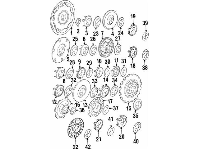 Genuine BMW 36131182542 Wheel Cap - BMW
