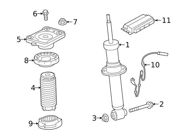 Genuine BMW 37106869024 Coil Spring Lowering Kit/Shock Absorber Kit ...