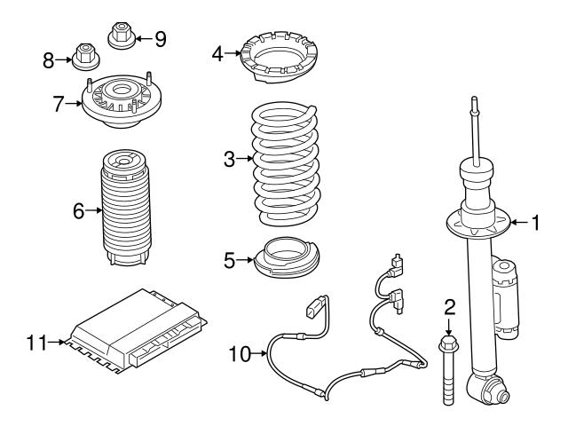 Genuine BMW 37106869521 Air Suspension Module Connector; Left - BMW