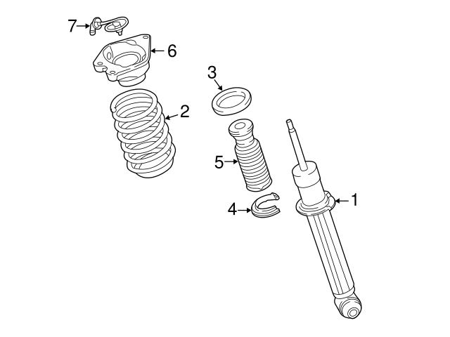 Genuine BMW 37106884588 Coil Spring Lowering Kit/Shock Absorber Kit ...