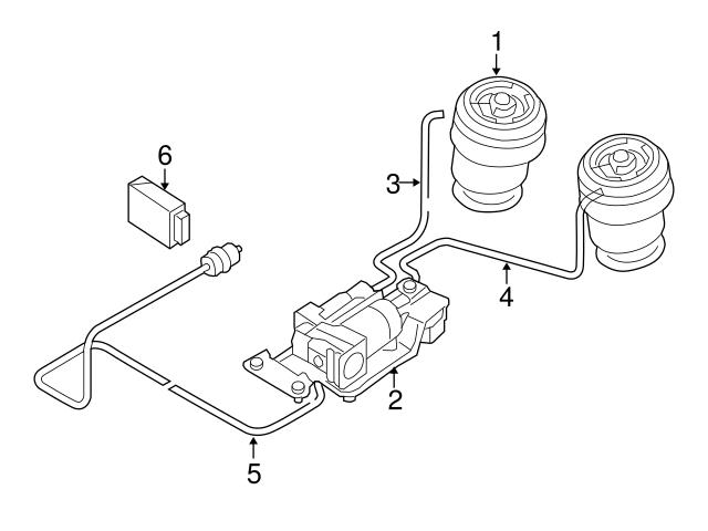 Genuine BMW 37107850225 Suspension Air Spring; Left, Right - BMW