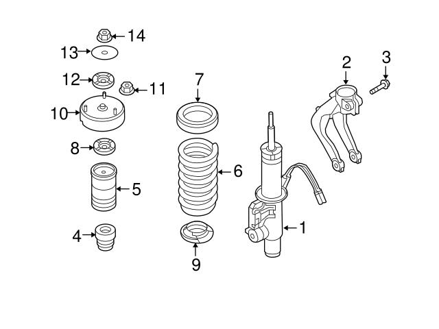 Genuine BMW 37116794533 Strut Assembly; Front Left - BMW | 37116785367