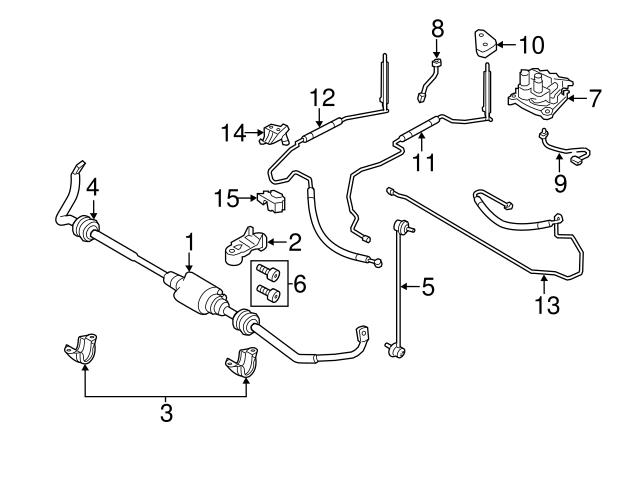 Genuine BMW 37136775165 Power Steering Line; Right - BMW