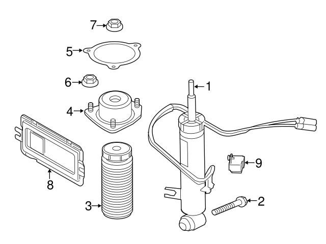 Genuine BMW 37146876452 Acceleration Sensor; Left, Right - BMW