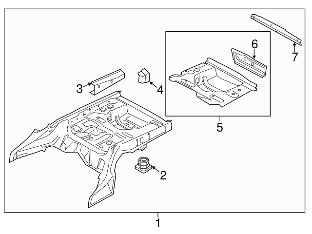 Genuine BMW 41107175173 Bumper Bracket; Left, Right - BMW | 41117204106