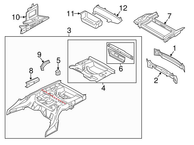 Genuine BMW 41127248124 Instrument Panel Side Cover - BMW