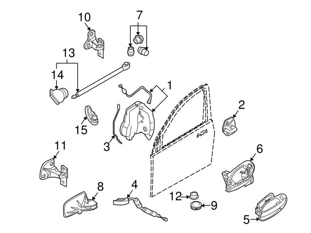 Genuine BMW 41217028451 Door Check Bracket; Left - BMW