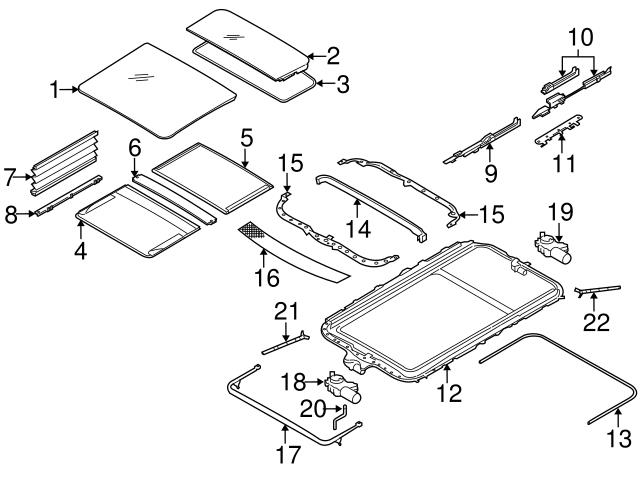 Genuine BMW 41217052337 Sunroof Drain Hose; Left Front, Right Front - BMW