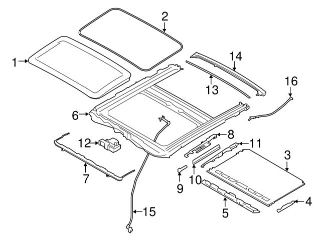 Genuine BMW 41217233822 Sunroof Drain Hose; Left Front, Right Front - BMW