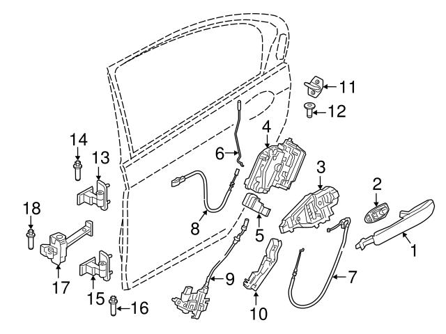 Genuine BMW 41517420093 Door Hinge Parts; Left, Front Left Upper - BMW